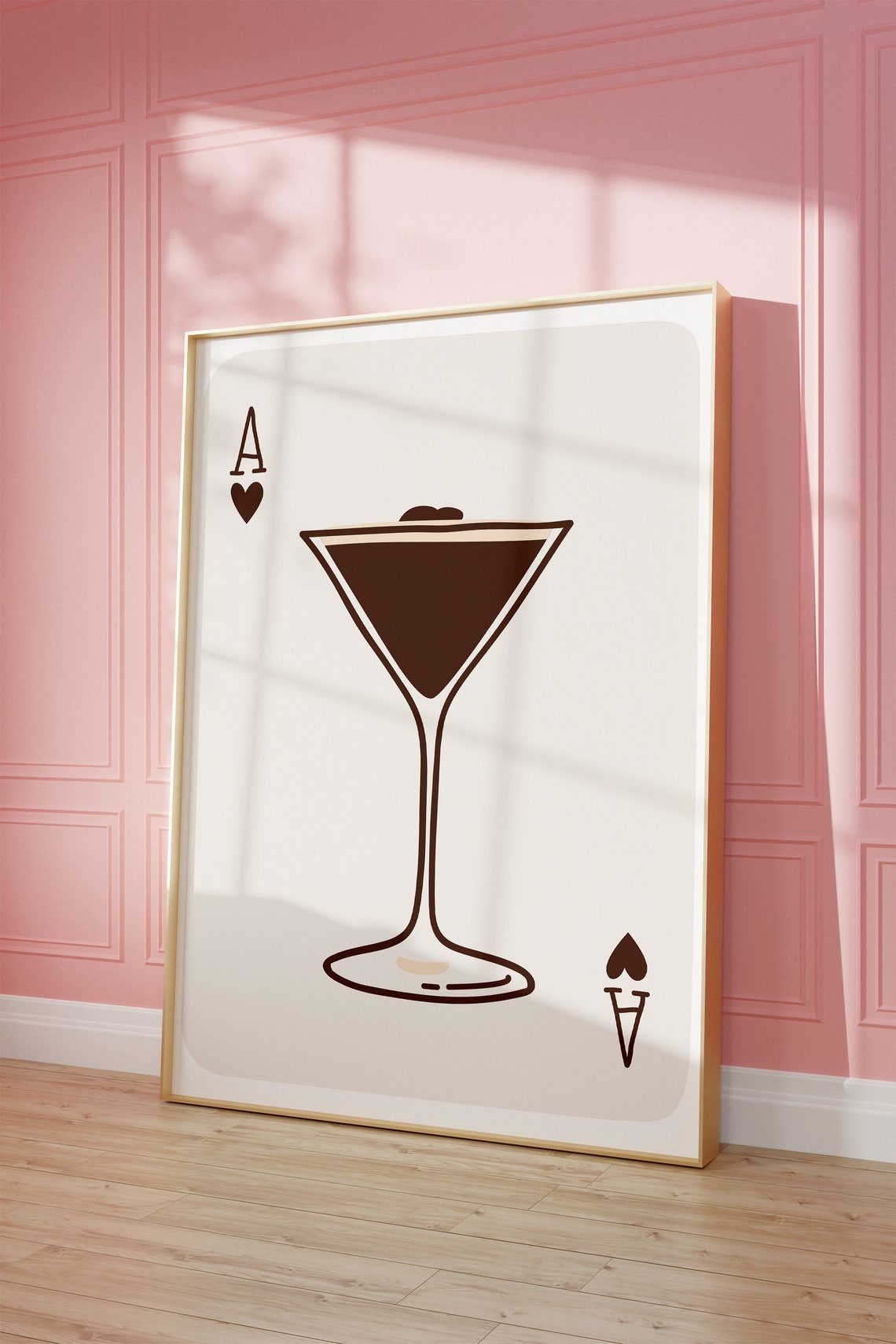 Espresso Martini Wall Art Print Minimalist Espresso Martini, Dorm Decor ...