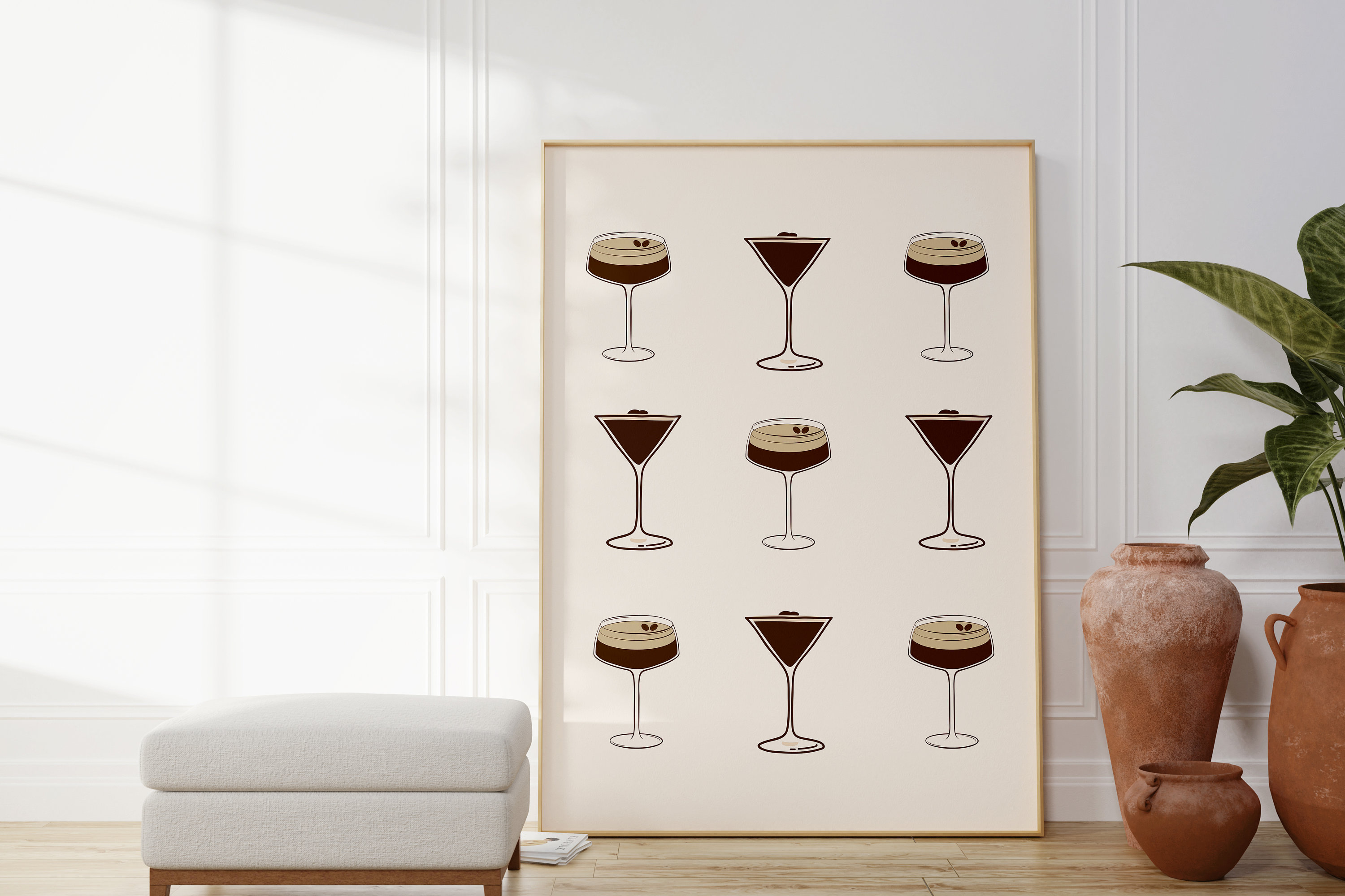 Espresso Martini Wall Art Print Minimalist Espresso Martini, Dorm Decor ...