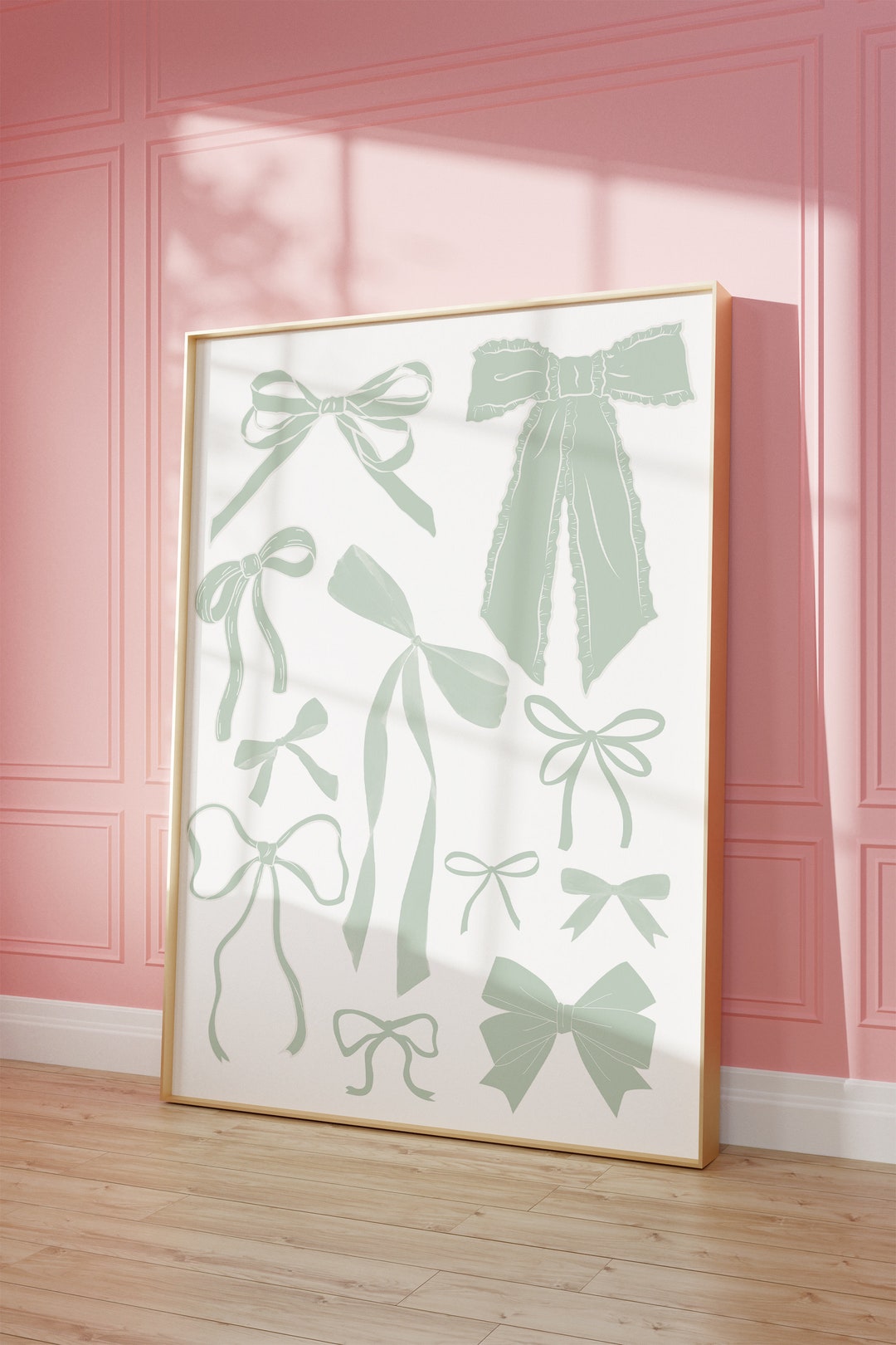 Salbei Schleife kokette Haarband Küsten Cowgirl Dekor Preppy Ästhetik Balletcore digitaler ...