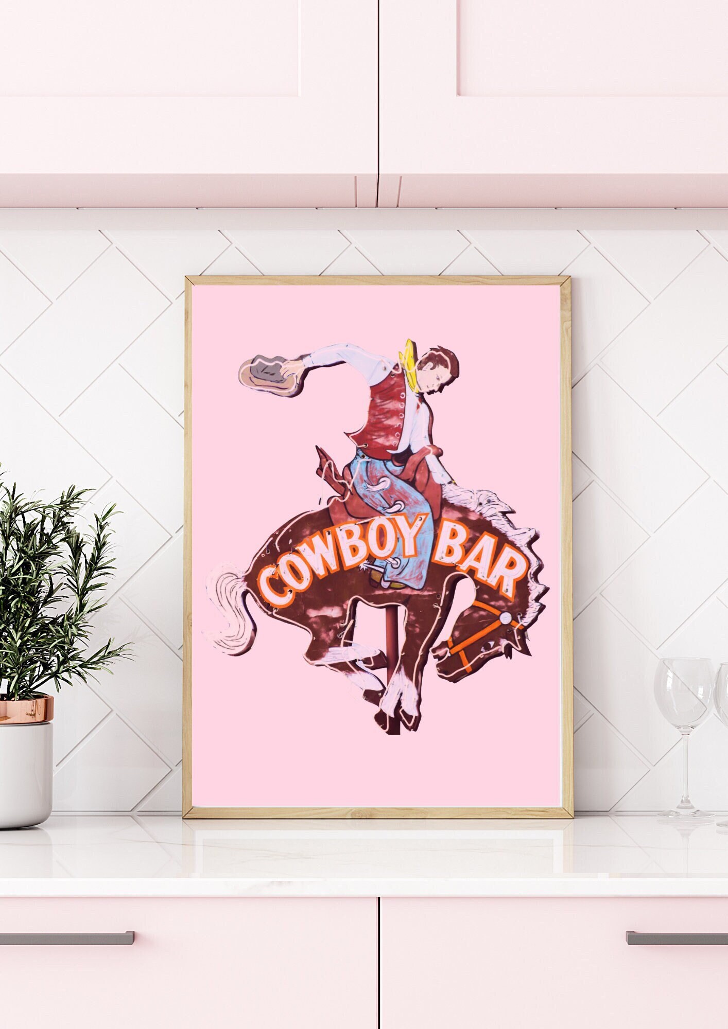 Cowboy Bar Sign Digital Download Vintage Cowboy Rodeo Cowboy - Etsy