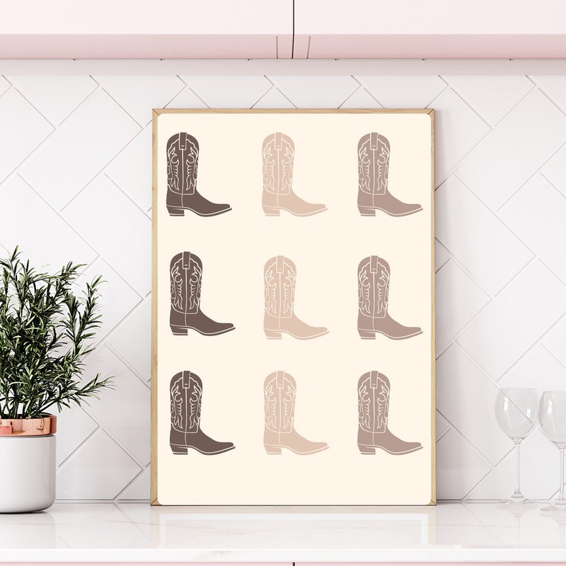 Vintage Cowgirl Poster - Etsy