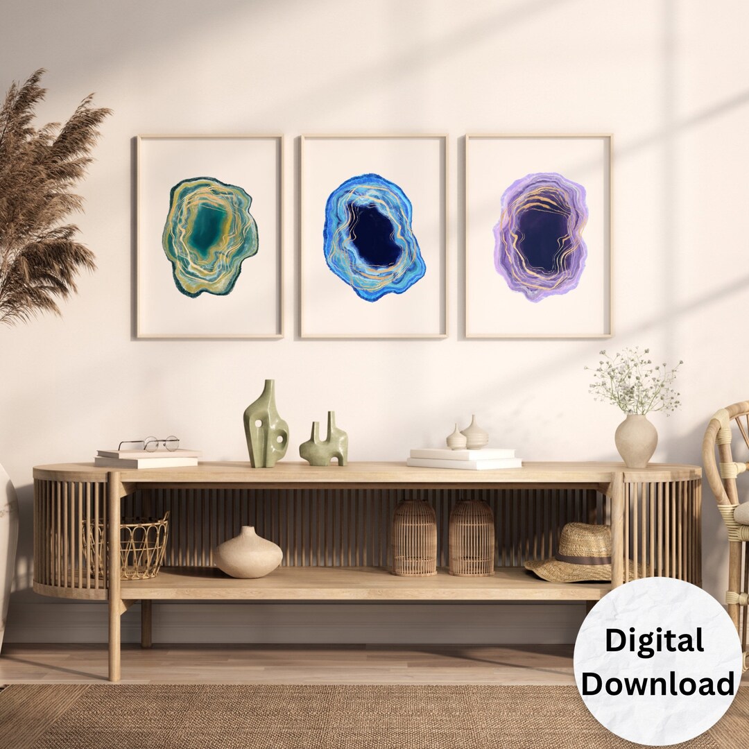 Beautiful Crystal Geode Digital Prints to Make Any Space Unique With ...