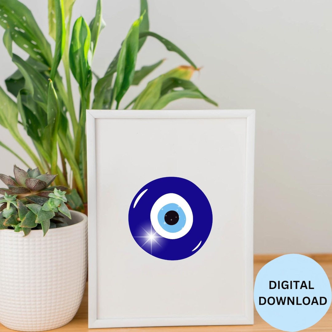 Evil Eye, Good Luck, Lucky Charm, Beautiful Vibrant Blue Eye to Give ...