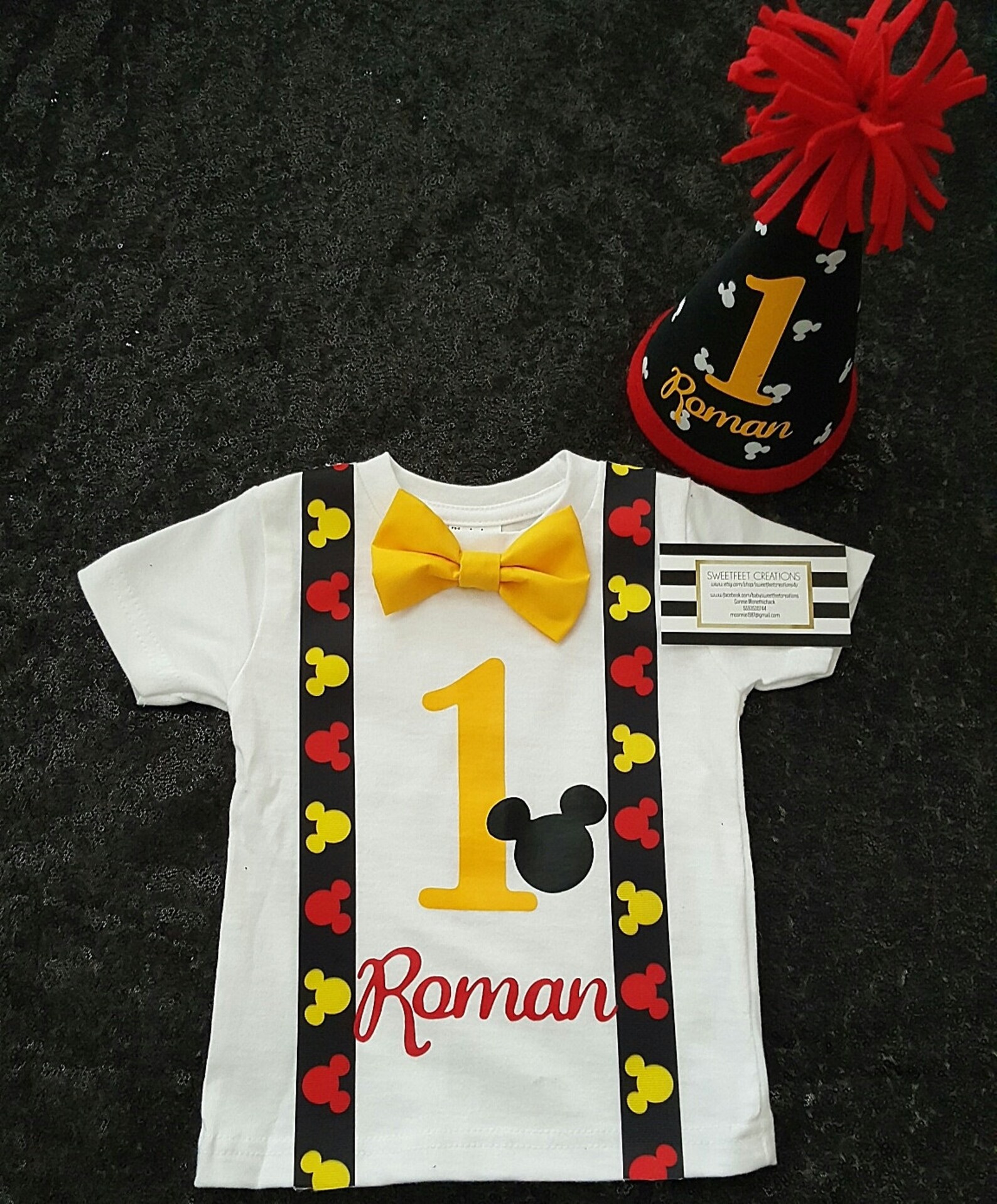 Custom Mickey Mouse Inspired Birthday Shirt and Hat - Etsy