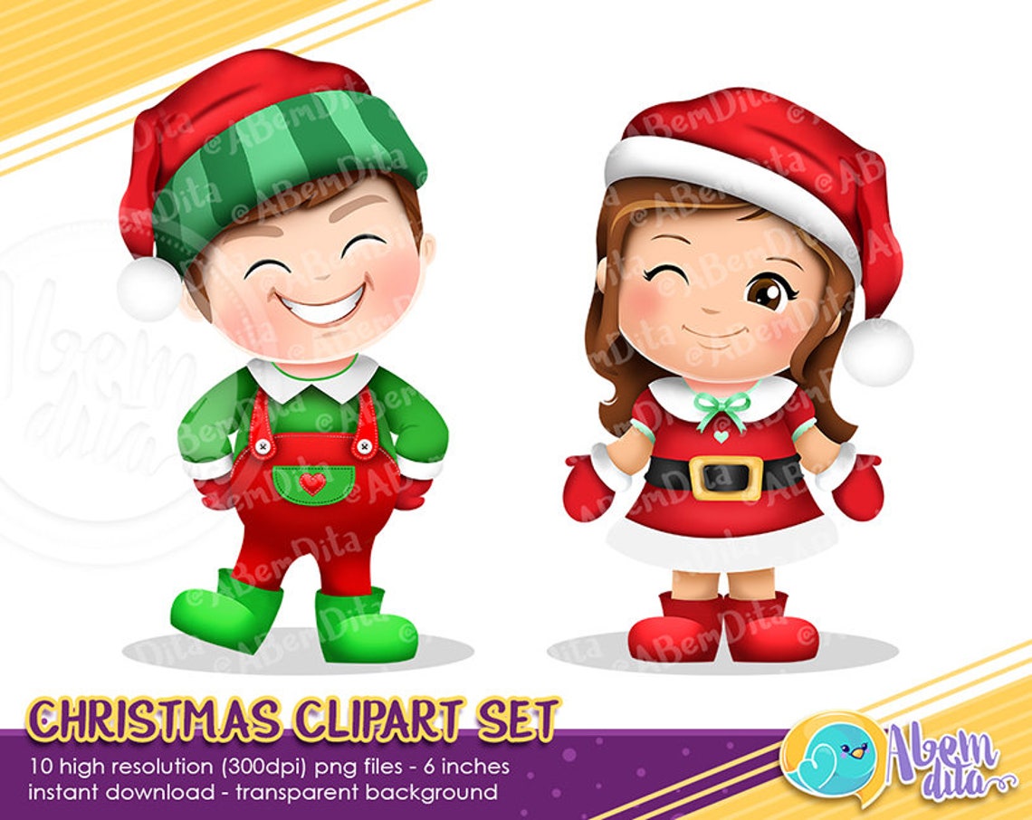 Christmas Clipart Holiday Clipart, Cute Christmas, Digital Clipart ...