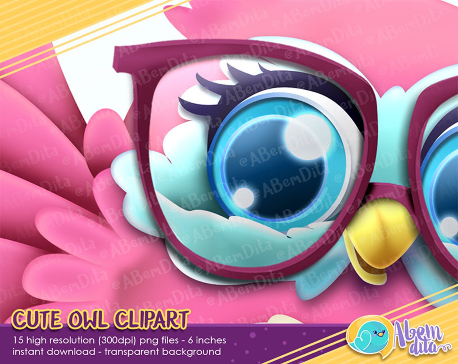 Owl Clipart, Cute Owl Clipart, Bird Clipart, Girl Owl Clipart, Owl Clip ...