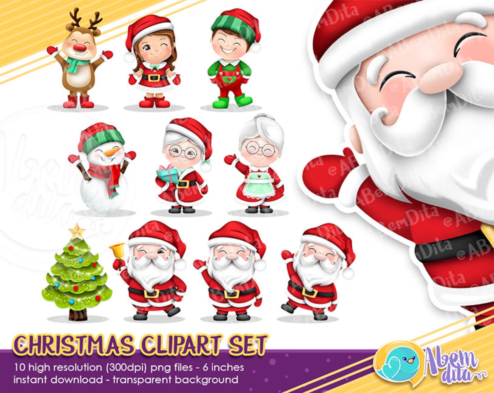Christmas Clipart | Holiday Clipart, Cute Christmas, Digital Clipart ...