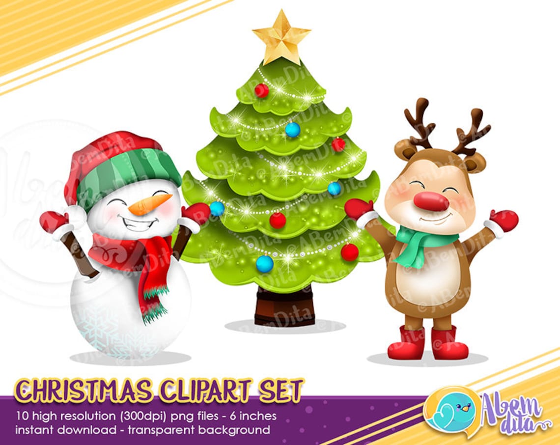 Christmas Clipart Holiday Clipart, Cute Christmas, Digital Clipart ...