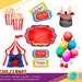 Cute Circus Clipart, Clown Clipart, Animals Clipart, Carnival Clipart ...
