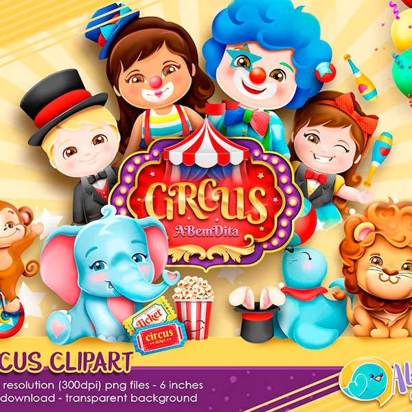 Circus Clipart - Etsy