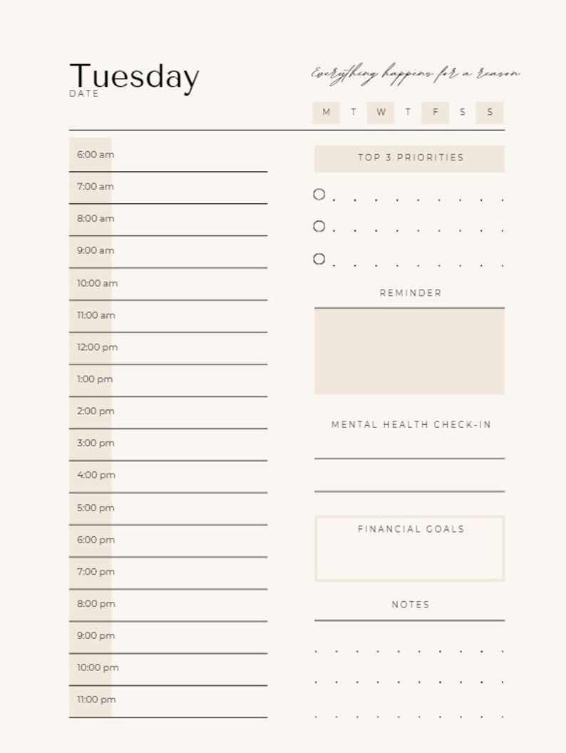 Weekly to Do List Printable, Instant Download, Minimal Productivity ...