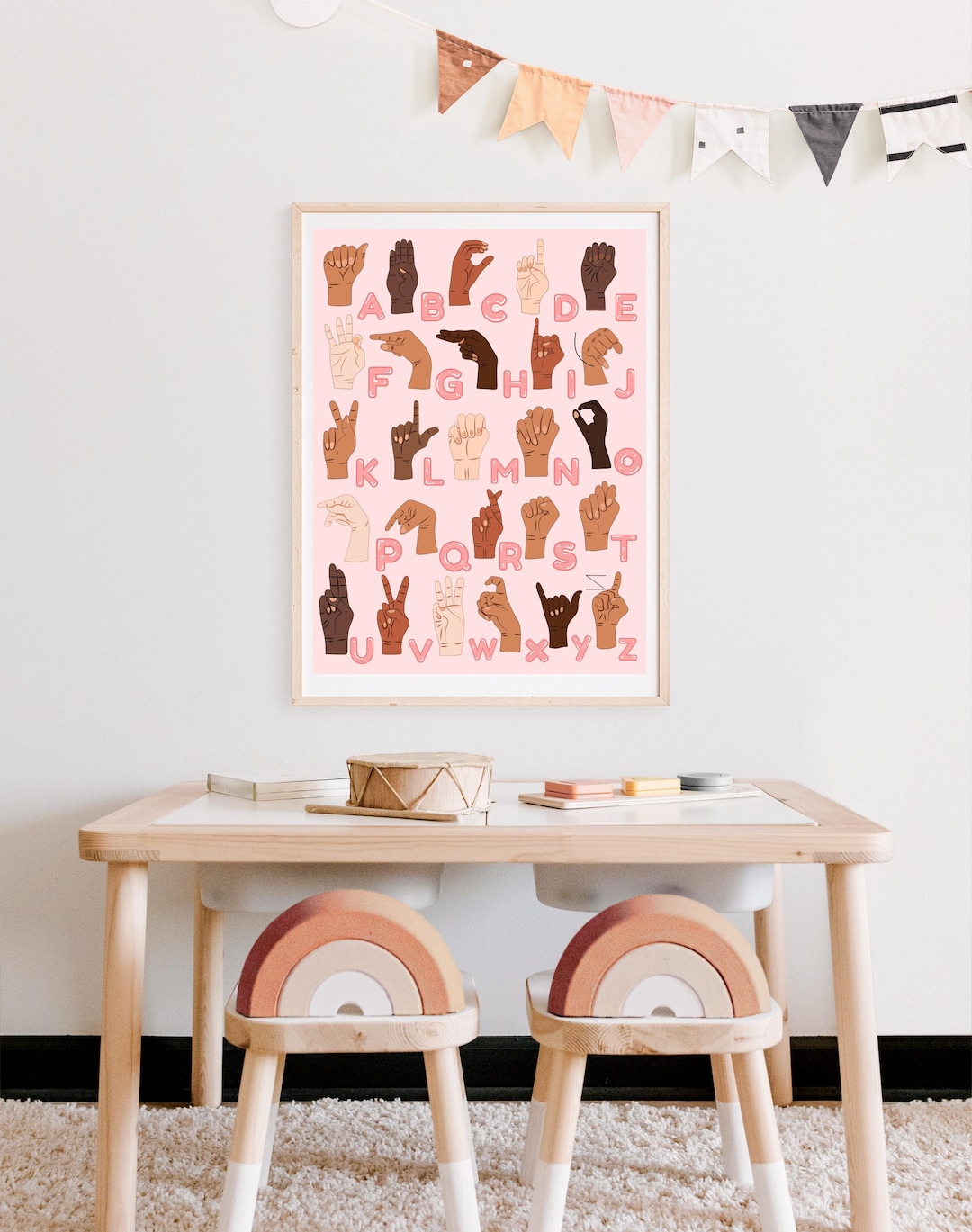 American Sign Language Poster Asl Poster Sign Alphabet Educational ...