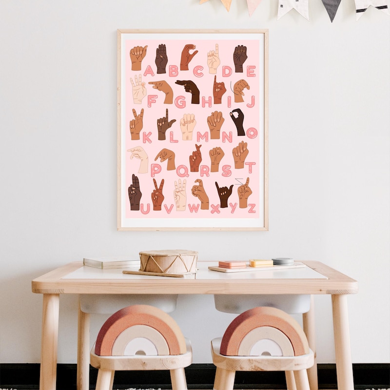 Sign Language Art - Etsy