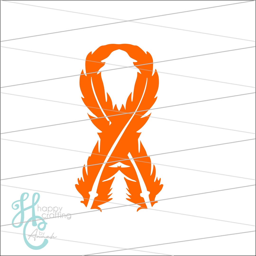 Feather Awareness Ribbon - PNG - SVG - Clipart - Digital Download - - Etsy
