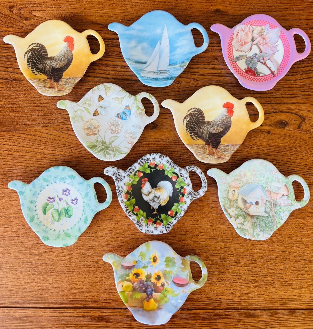 Vintage Melamine Tea Bag Holders - Etsy