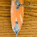 Vintage Wooden Topwater Plug Popper Chugger Fishing Lure With 2 Treble ...