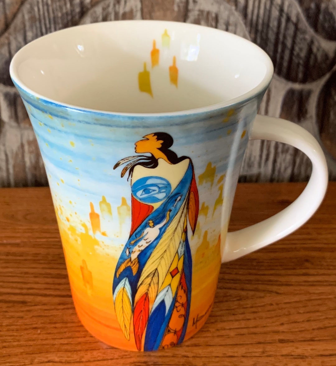 Vintage Maxine Noel Oscardo Canada Not Forgotten Native Art Coffee Mug ...
