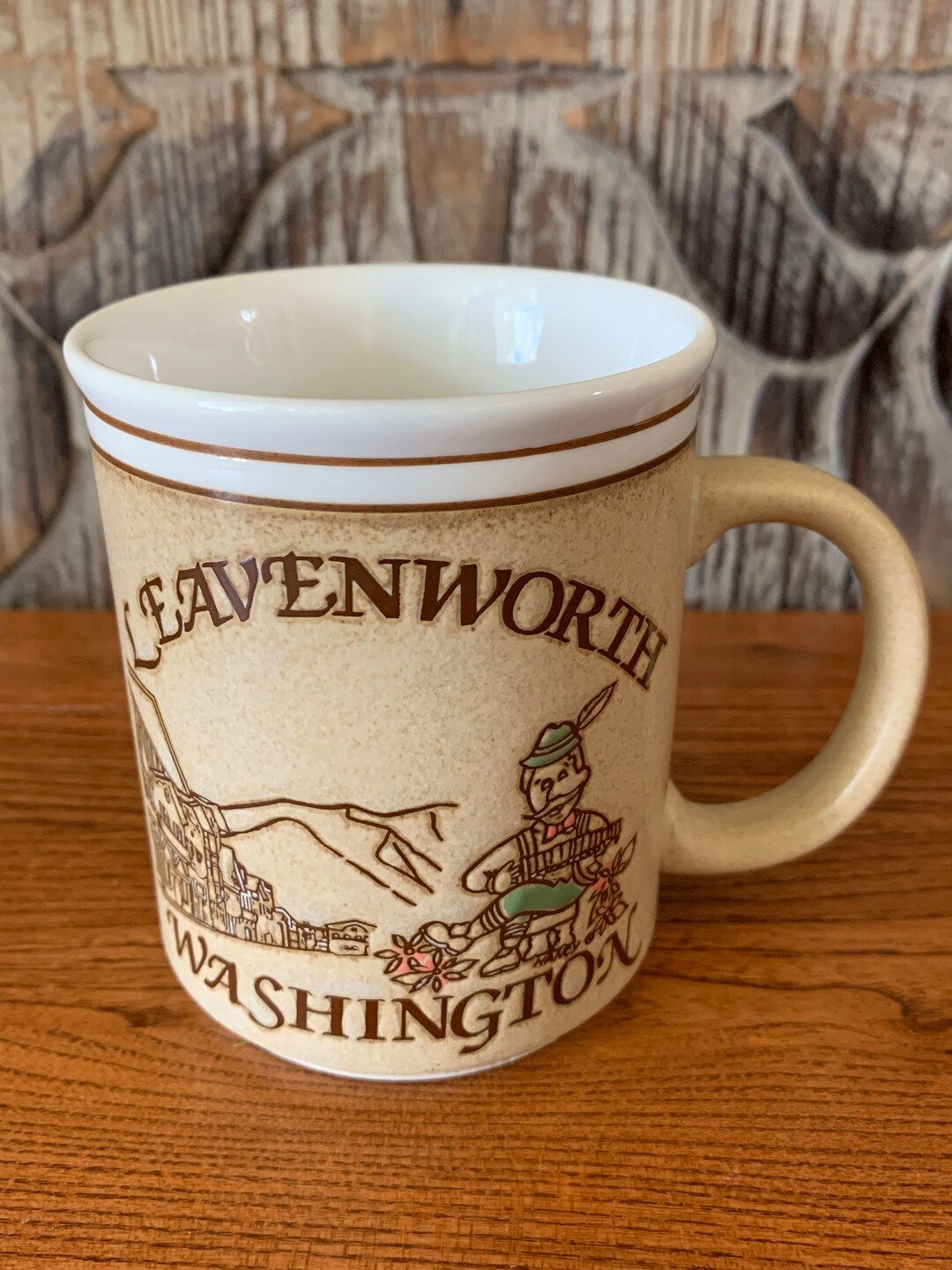 Vintage Leavenworth Washington Souvenir Pottery Coffee Mug - Japan - Etsy