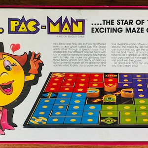 Vintage Ms. Pac-man Complete Board Game by Milton Bradley - Etsy