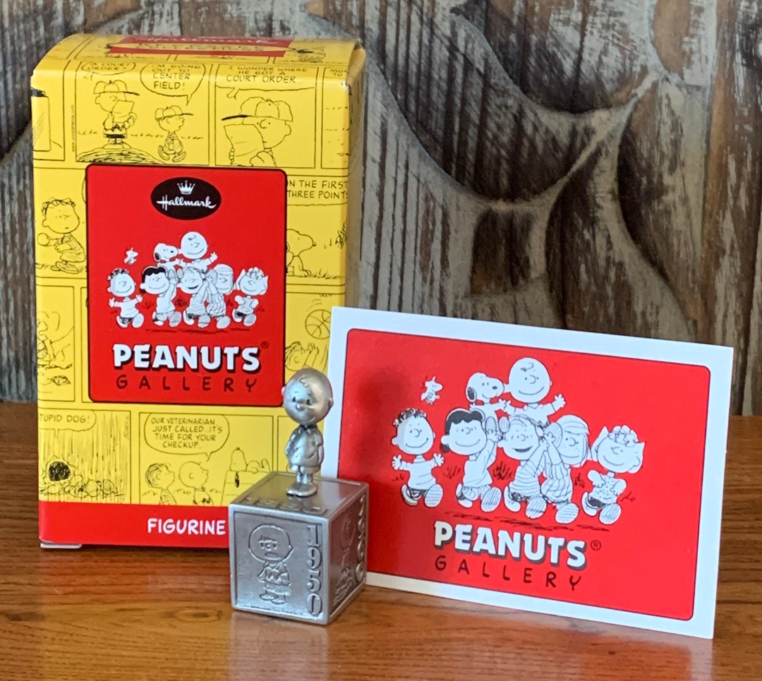 Vintage Hallmark Five Decades of Charlie Brown Pewter Peanuts Gallery ...