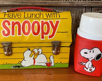 Vintage Snoopy Peanuts Lunch Box Collection - Etsy