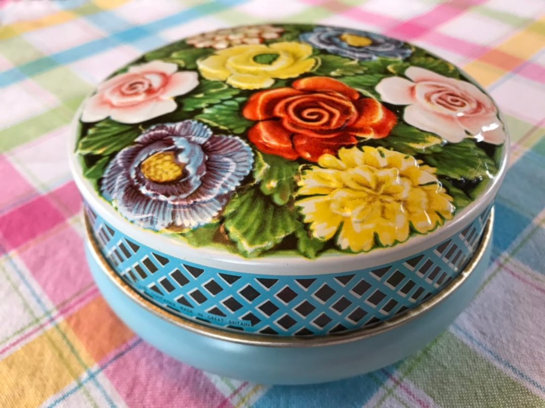 Vintage Riley Brothers Metal Toffee Tin/notions Container - Etsy