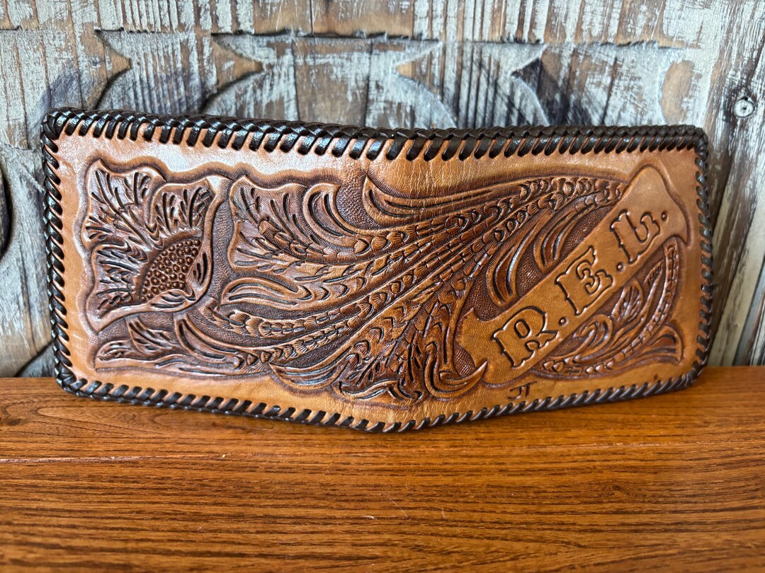 Vintage Leather Hand Tooled Men’s Southwest Wallet/billfold by JT - Etsy