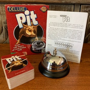 Vintage Pit deluxe Corner the Market Card Game With Bell by Hasbro - Etsy