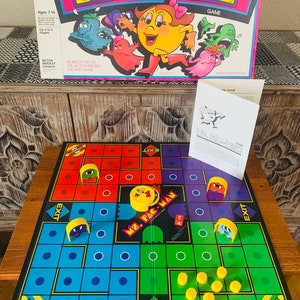 Vintage Ms. Pac-man Complete Board Game by Milton Bradley - Etsy