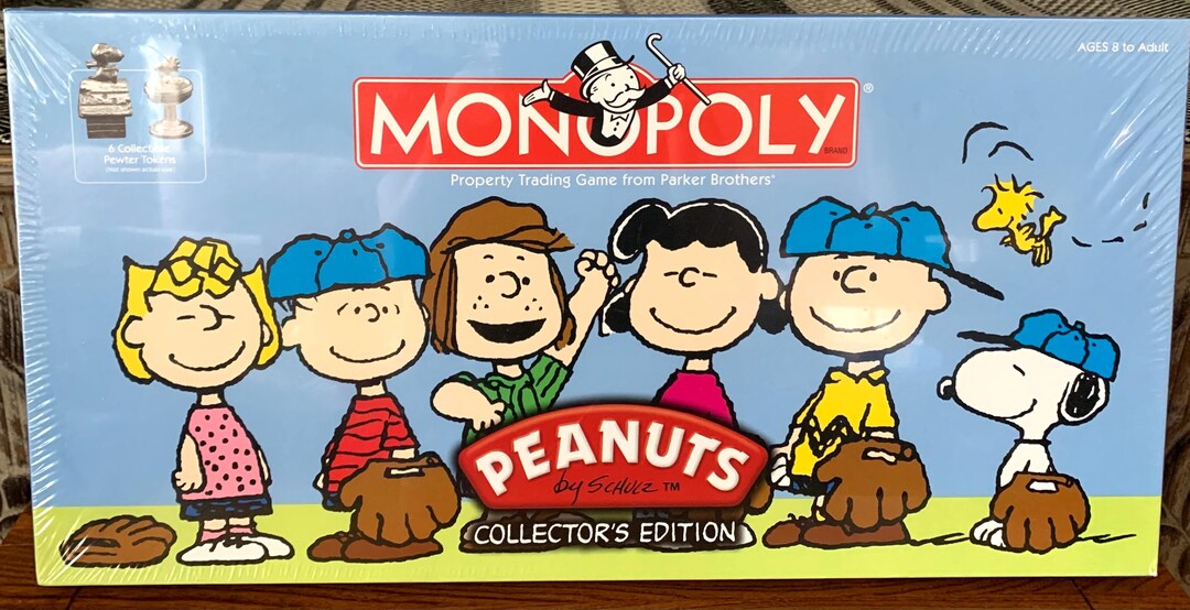 Vintage Monopoly PEANUTS by Schulz Collector’s Edition Board Game NIB ...