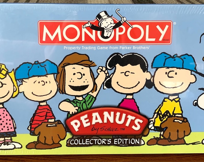 Vintage Monopoly PEANUTS by Schulz Collector’s Edition Board Game NIB ...