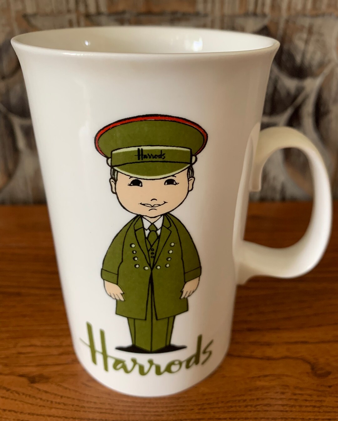 Vintage Harrods Knightsbridge Porcelain Doorman Double Sided Coffee Mug ...