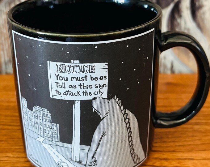 Vintage the Far Side by Gary Larson Godzilla Attack the City Ceramic ...
