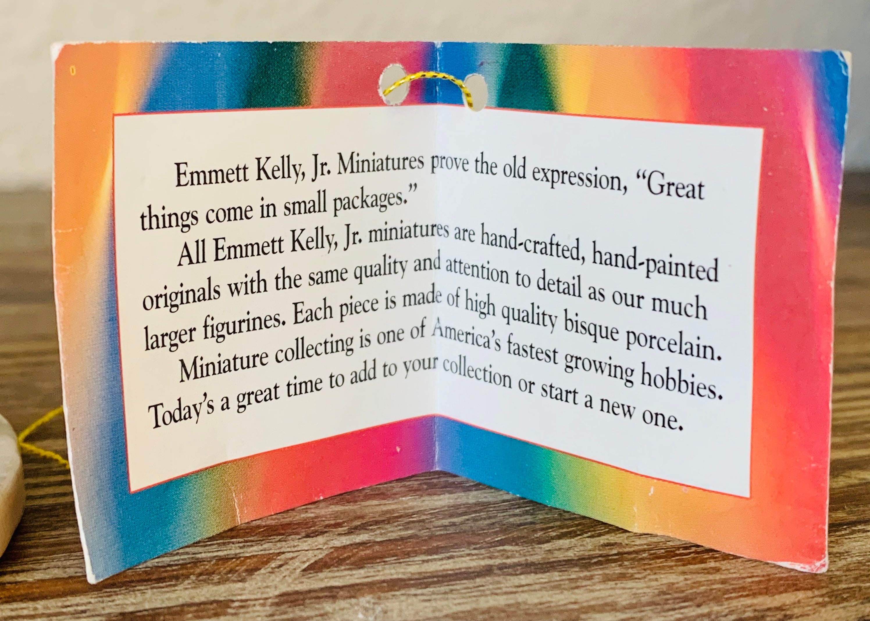 Vintage Emmett Kelly EKJ Miniatures Bisque Porcelain | Etsy