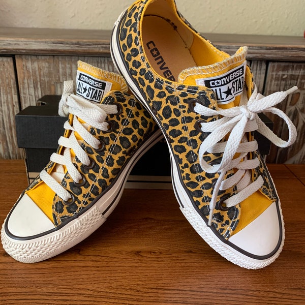 Cheetah Converse - Etsy
