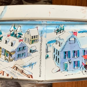 Vintage Muppet Characters Tin Canister With Winter Outdoor Snow Scene ...