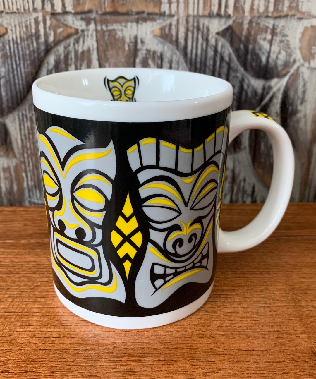 Vintage Tiki Black TIKI Coffee Mug by the Islander Group - Designed in ...