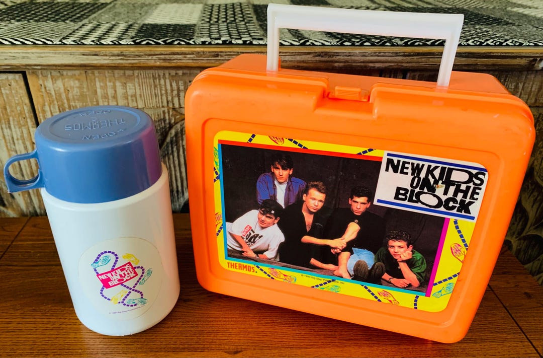 Vintage New Kids on the Block Lunch Box With Thermos by Big Step ...