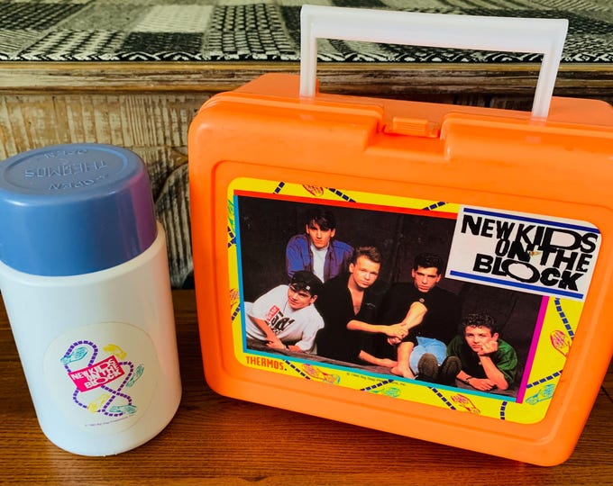 Vintage New Kids on the Block Lunch Box With Thermos by Big Step ...