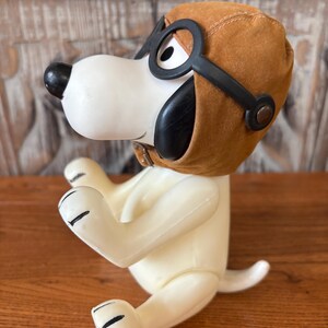Vintage Snoopy Peanuts Flying Ace Red Baron/aviator Toy Beagle With ...