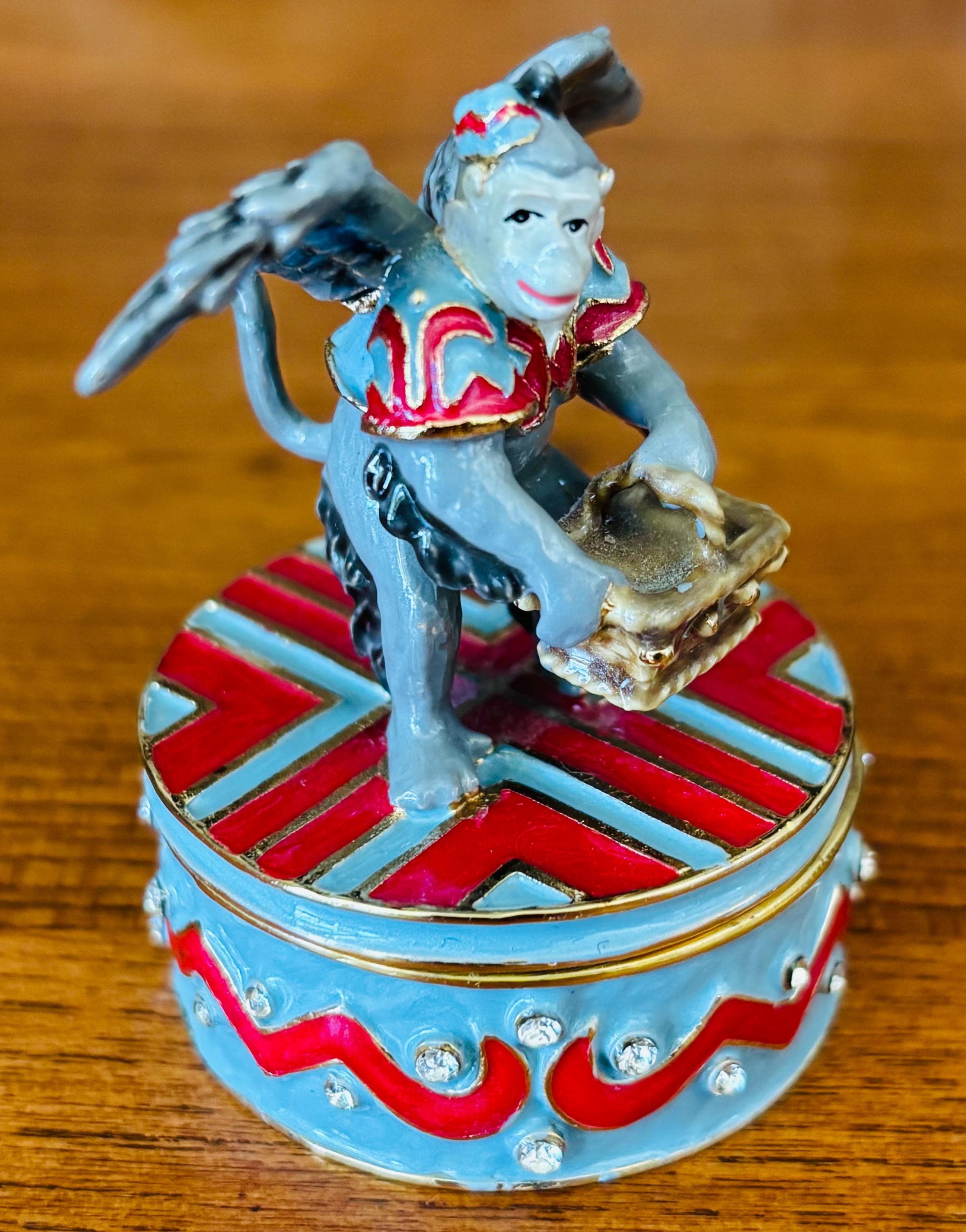 Vintage Wizard of Oz Offering of Department 56 Bejeweled Trinket Box ...