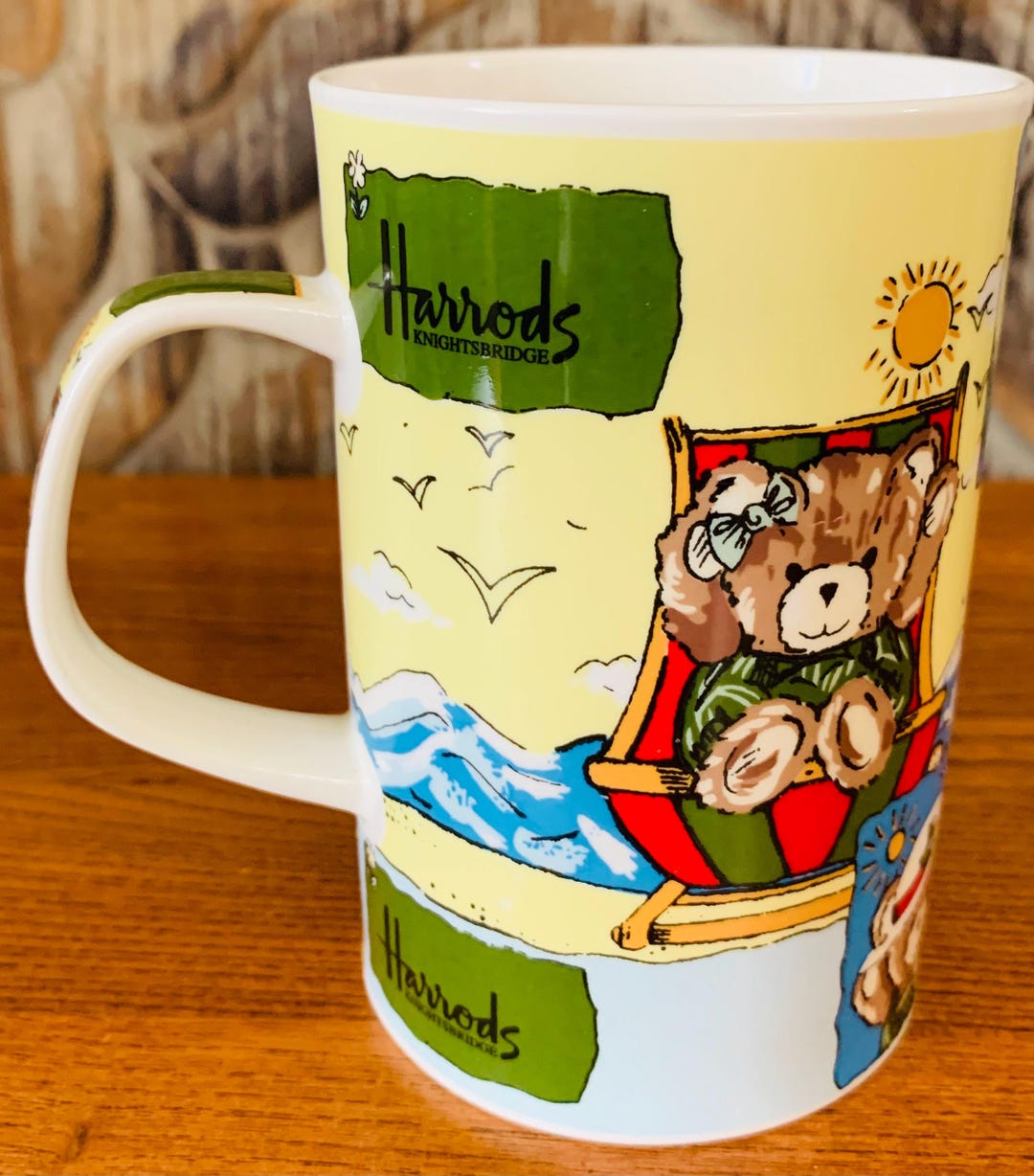 Vintage Harrods Knightsbridge Porcelain All Seasons Teddy Bear Coffee ...