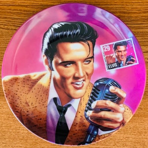 Vintage Elvis Presley the Rock and Roll Legend Ceramic Collector Plate ...