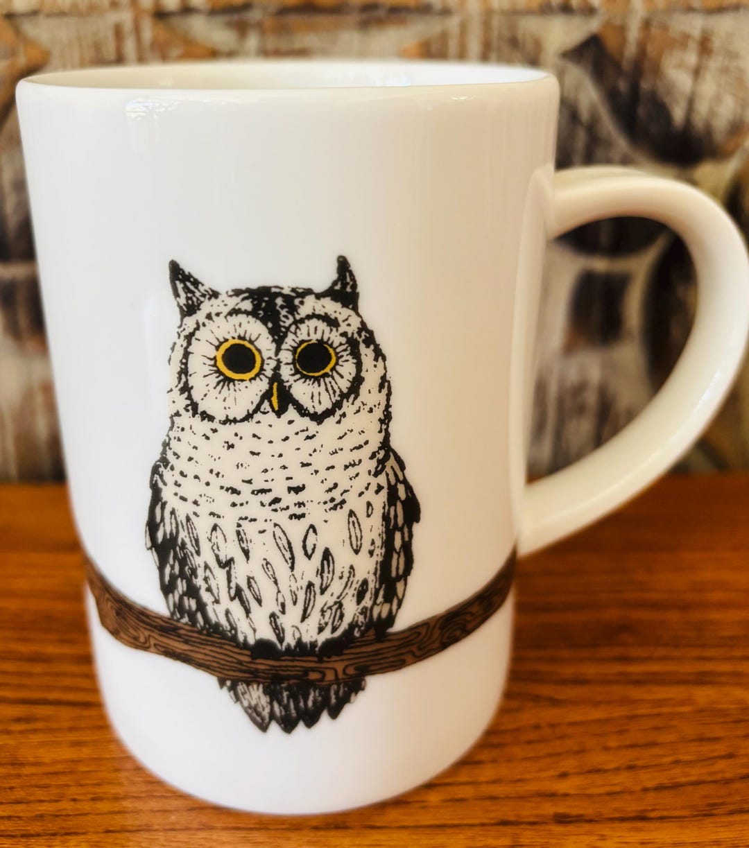 Vintage West Elm Owl on a Branch Ceramic Coffee Mug - Etsy