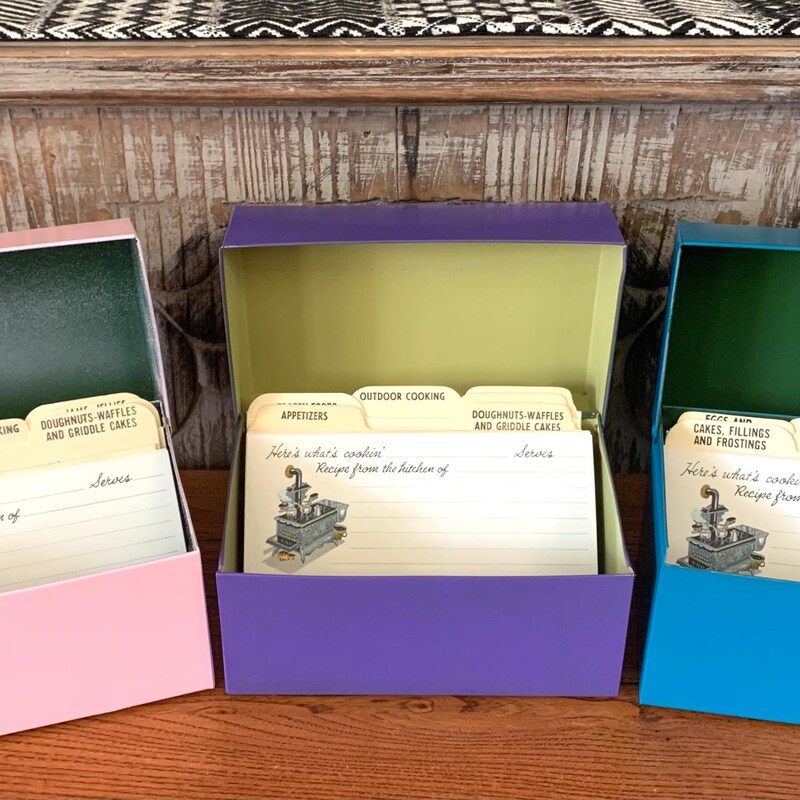 Metal Recipe Box - Etsy