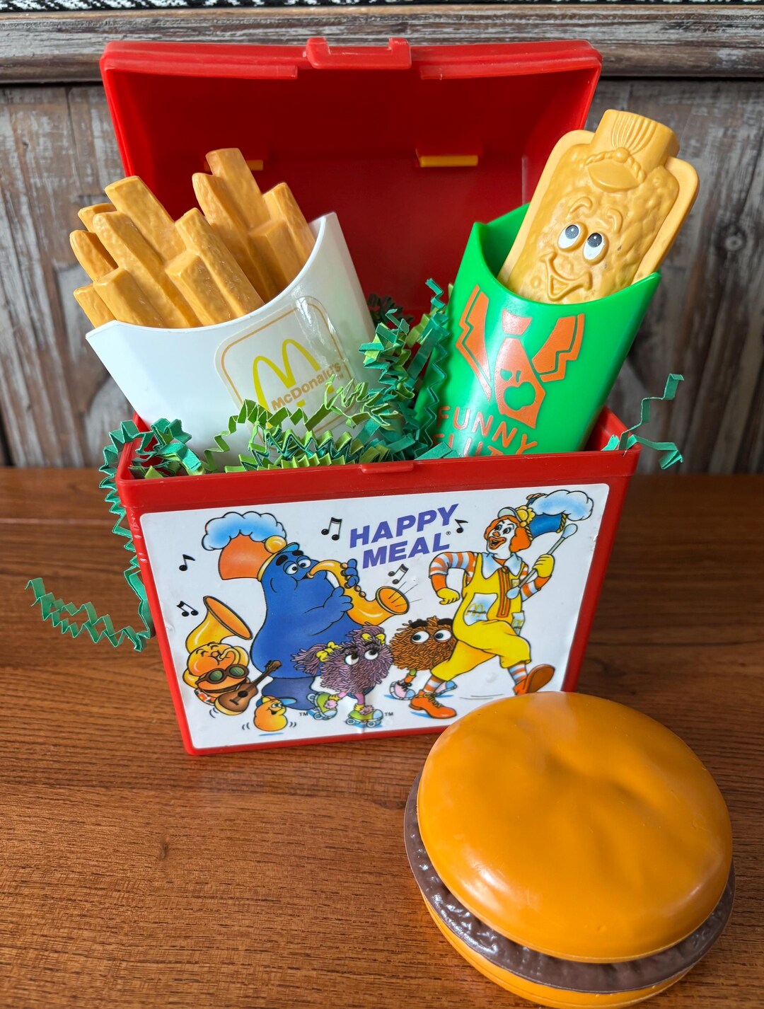 Vintage Fisher Price Mcdonalds Happy Meal Box With Funny Flute/french ...