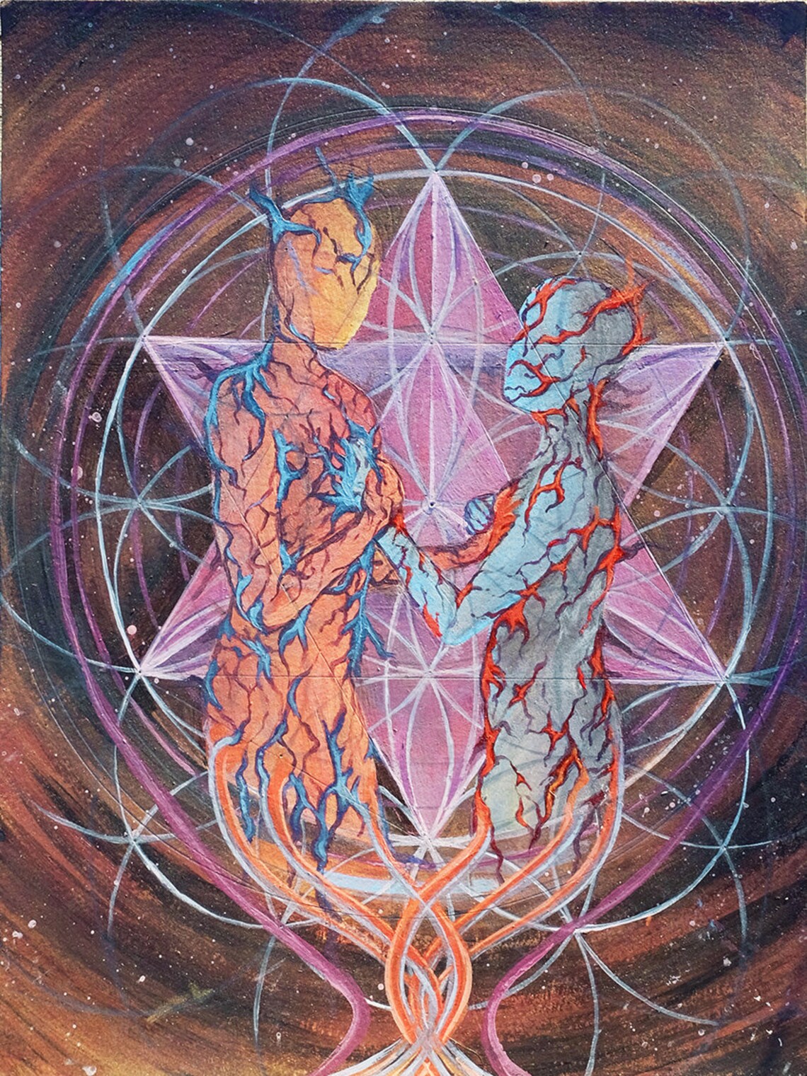 Devine Unity Print Visionary Painting Psychedelic Vibrations - Etsy