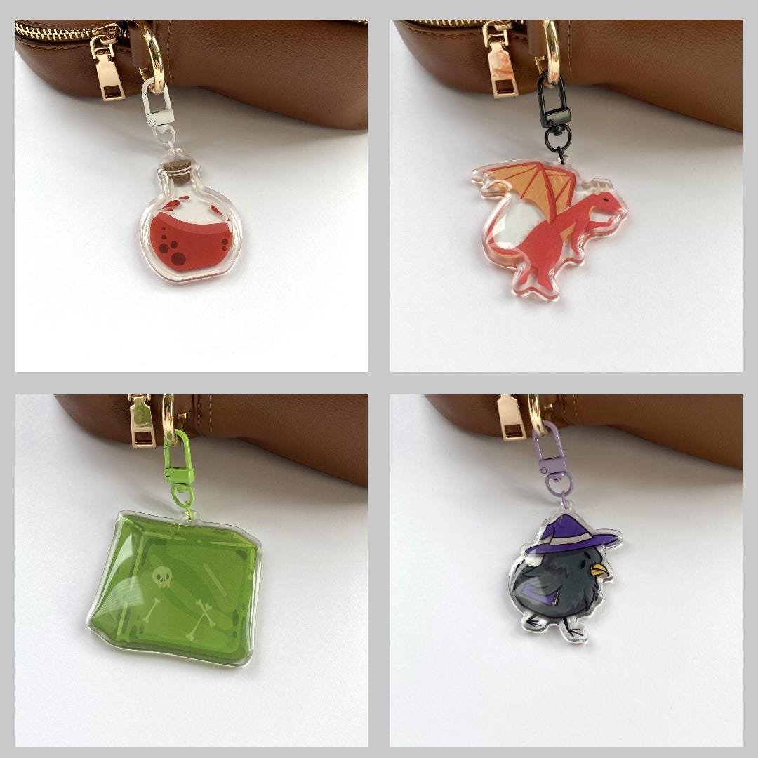 Fantasy Acrylic Keychains - Etsy