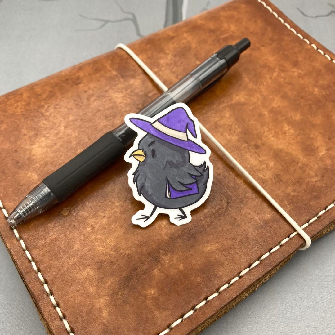 Adventurer Wizard Bird Sticker - Etsy