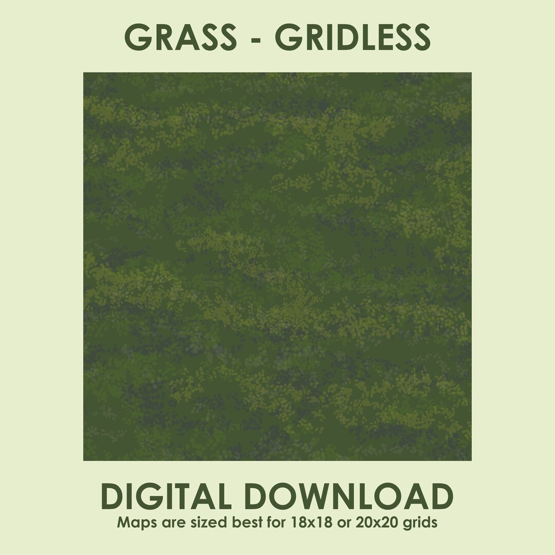 Grass Digital Map Gridless DIGITAL DOWNLOAD - Etsy